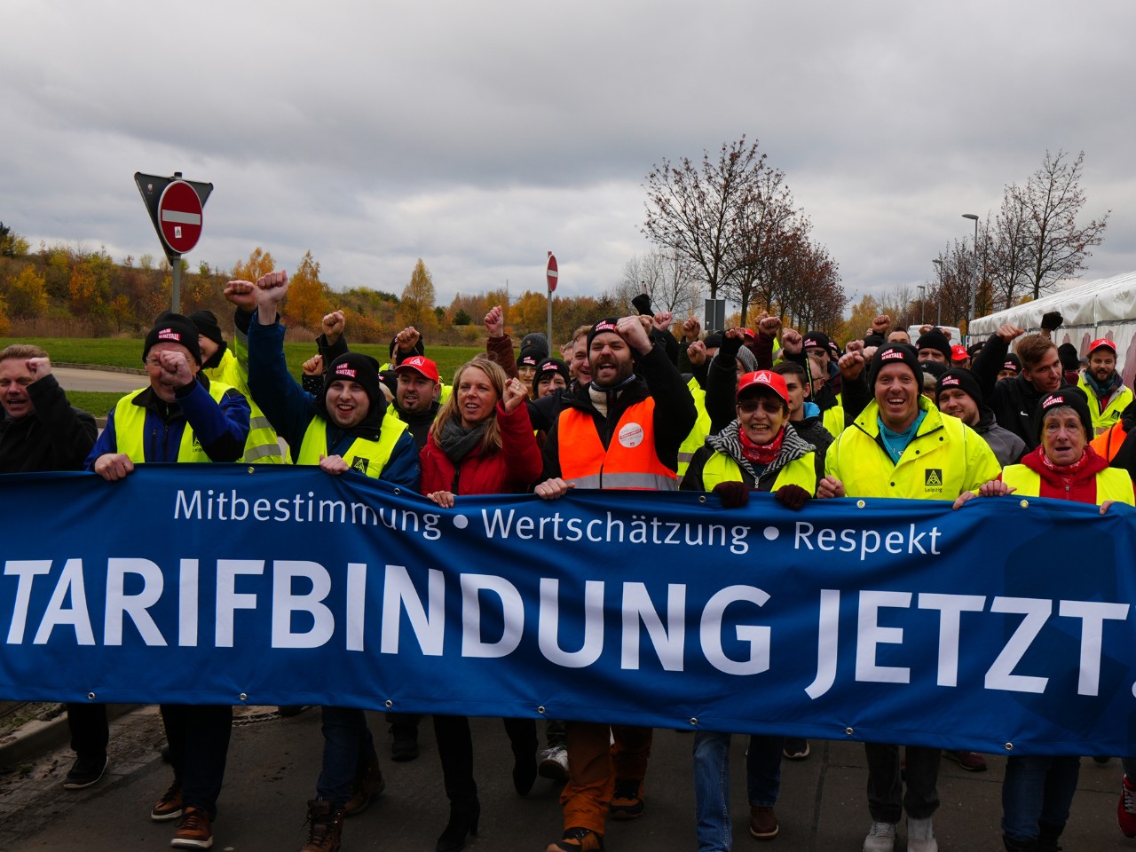 Schrotter bei SRW metalfloat im Streik