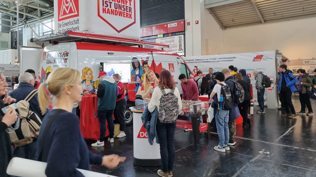 IG Metall lädt ihre Mitglieder zur Handwerksmesse ein